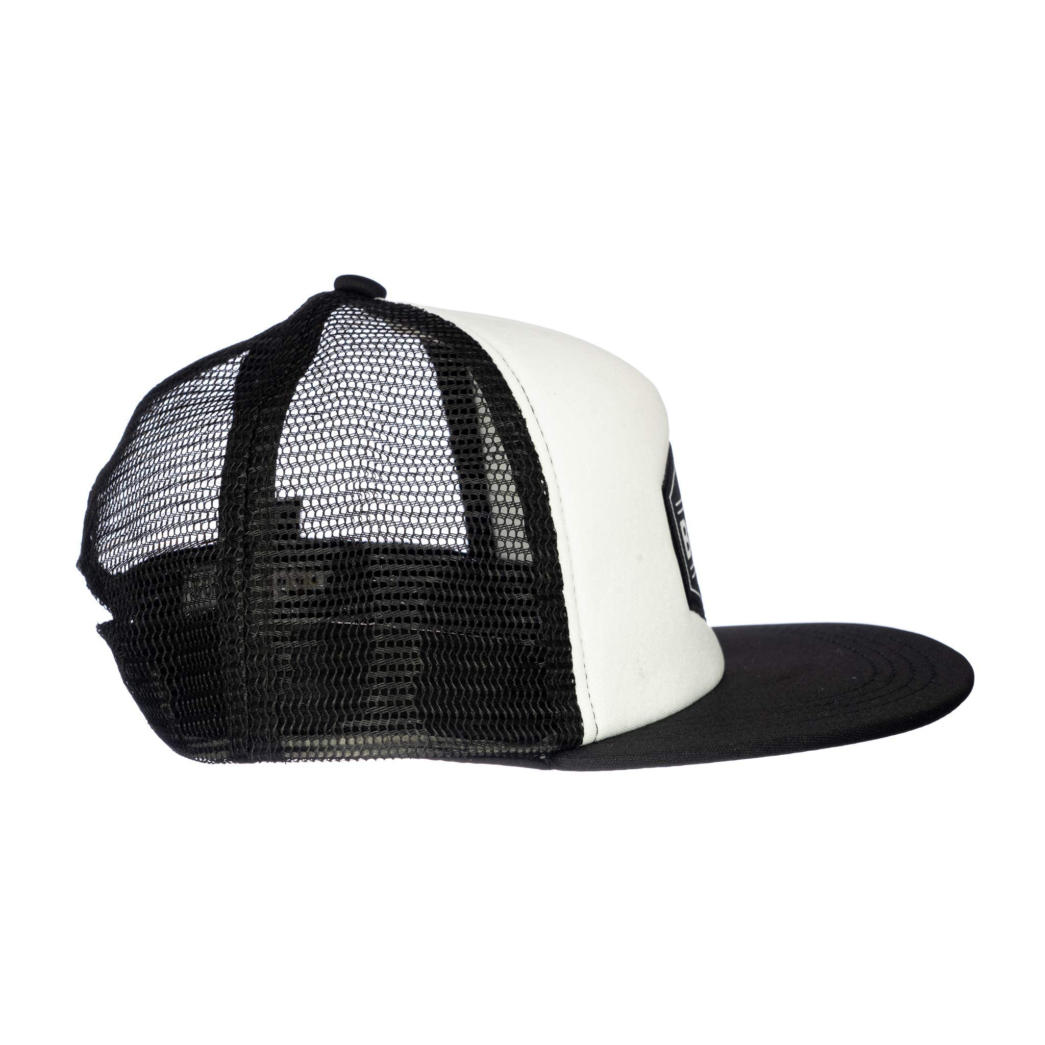 Knuckleheads Little Threads Toddler Boy Outfit, Baseball/Infant Trucker/Newborn Sun Hat - Baby Snap Back Trucker Mesh Fitted Patch Flat Brim Cap Basket Stuffer Gorros (S 12-24 Months, Bubba BW)