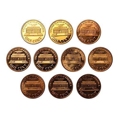 1960-1969 S Lincoln Cent Gem Proof Run 10 Coin Lot U.S. Mint