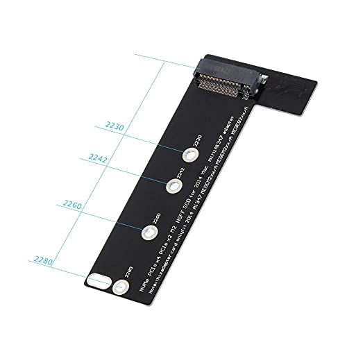 XT-XINTE PCI-E x4 x2 M.2 for NGFF M-Key for NVME AHCI SSD Converter Card Adapter for 2014 MacBook Mini A1347 MEGEN2 MEGEM2 MEGEQ2