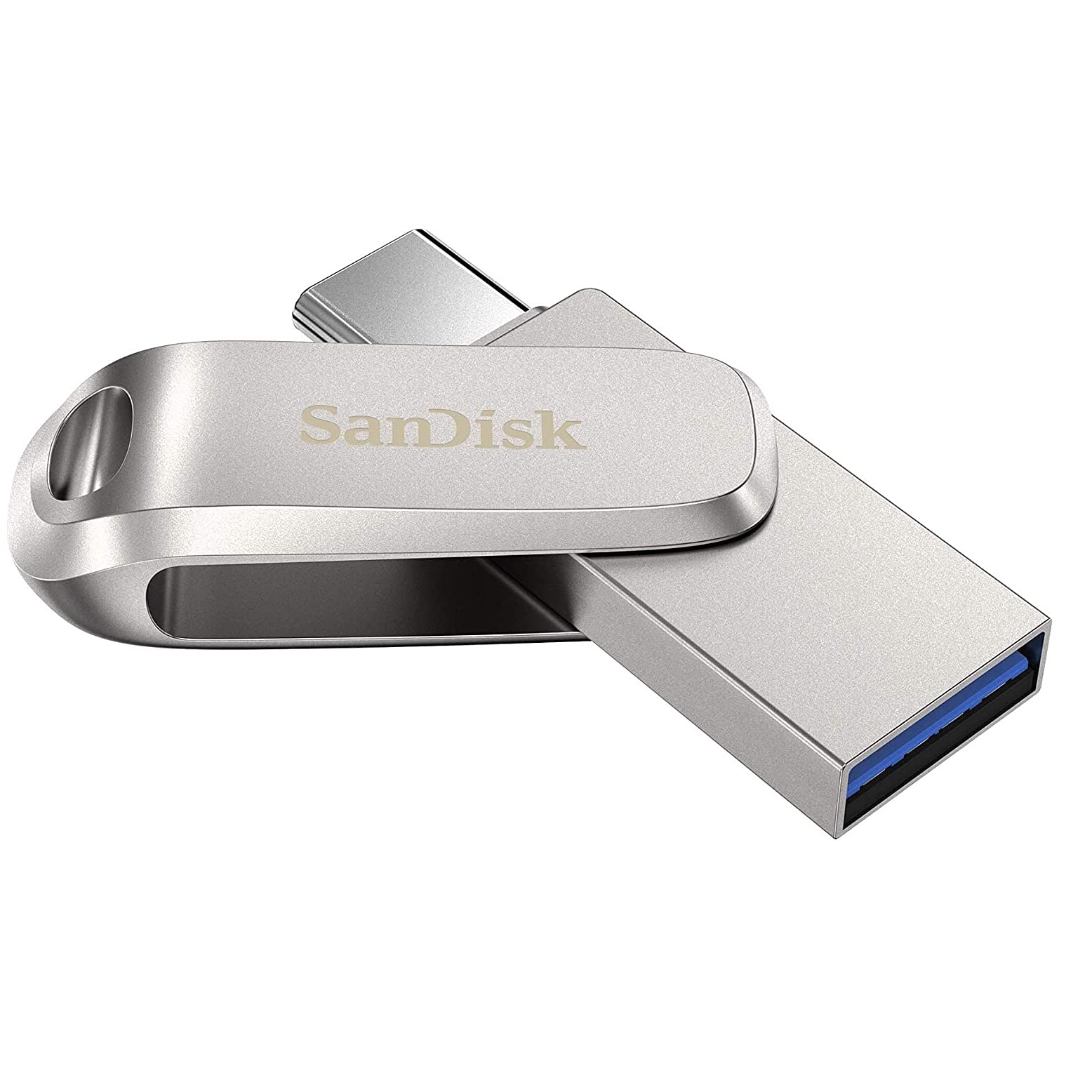 SanDisk Ultra Dual Drive Luxe USB 3.1 Type-C 32GB Flash Drive for Acer Convertible 2-in-1 Laptops Aspire 1, Chromebook Spin 713 (SDDDC4-032G-G46) Gen1 Bundle with (1) Everything But Stromboli Lanyard