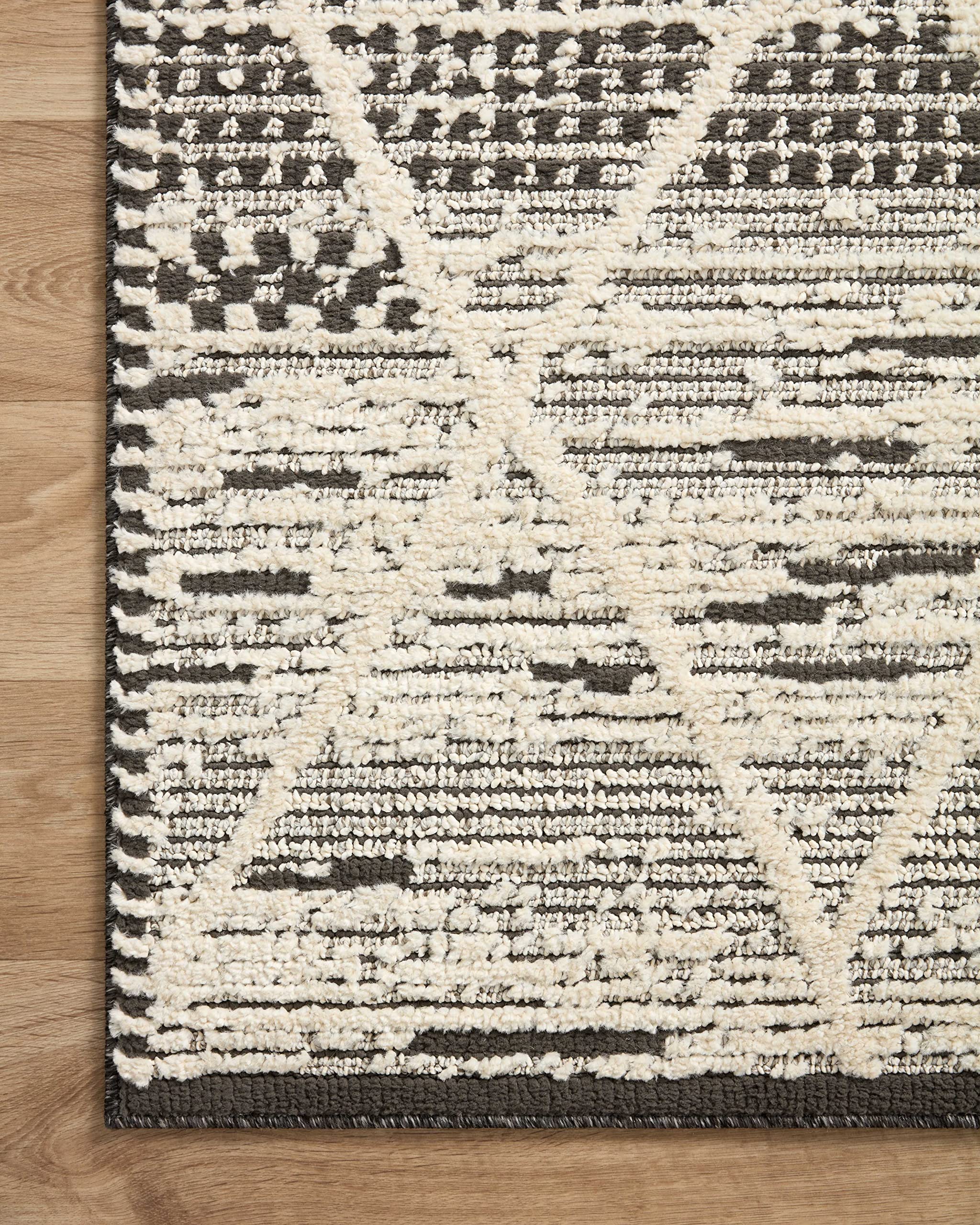 Loloi II Fabian Charcoal/Ivory 7'-10" x 10' Area Rug