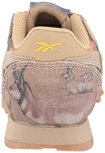 Reebok Baby Classic Leather Sneaker, National Geographic/Utility Beige/Soft Camel, 4 US Unisex Infant