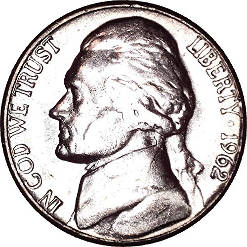 1962 D Jefferson Nickel 5C Brilliant Uncirculated