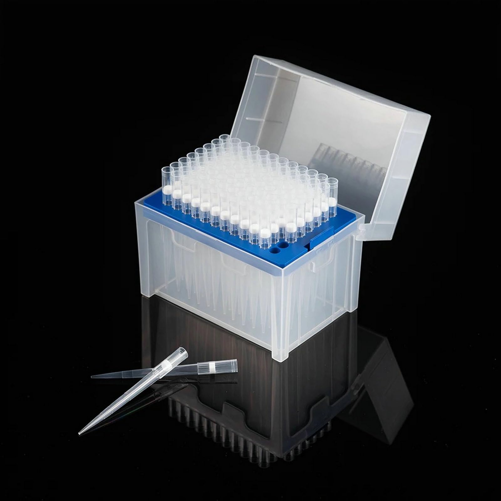 1000ul Filter Pipette Tips - Universal Pipette Tips,with Box RNase/DNase Free & Pyrogen Safe, 96 Tips/Rack Pk x 10 Racks (960 Tips)