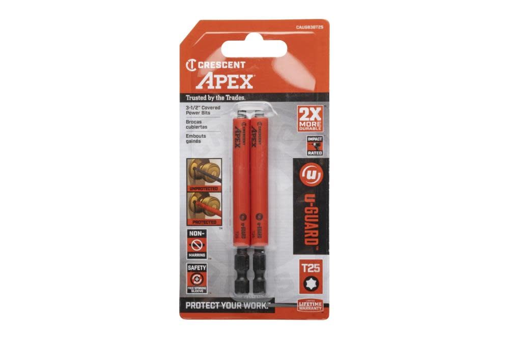 Apex - Bit, Ug, 3.4" T25, 2Pk (CAUGB3BT25)
