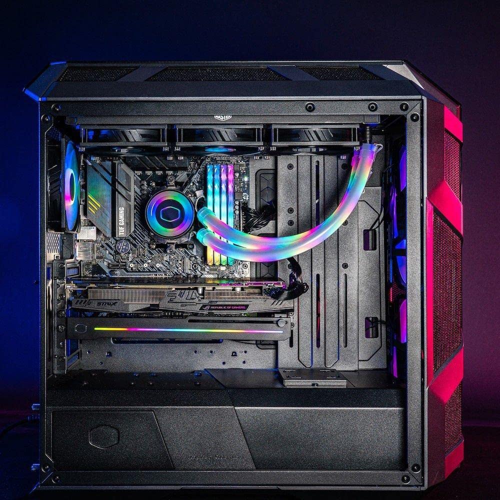 Cooler Master Addressable RGB LED Tube Sleeve A1, 30 ARGB LEDs Soft Rubber Easy molding Versatile Sizing 12mm Diameter for Liquid Cooling Tubing