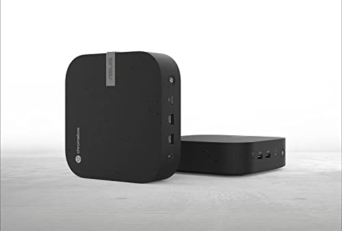 ASUS Chromebox 4 with Intel® Celeron, 4GB RAM, 32GB eMMC storage, Power/DisplayPort Over Type C, Dual HDMI, Gigabit LAN, WiFi 6, USB 3.2, MicroSD Card Reader, VESA Mount, Chrome OS