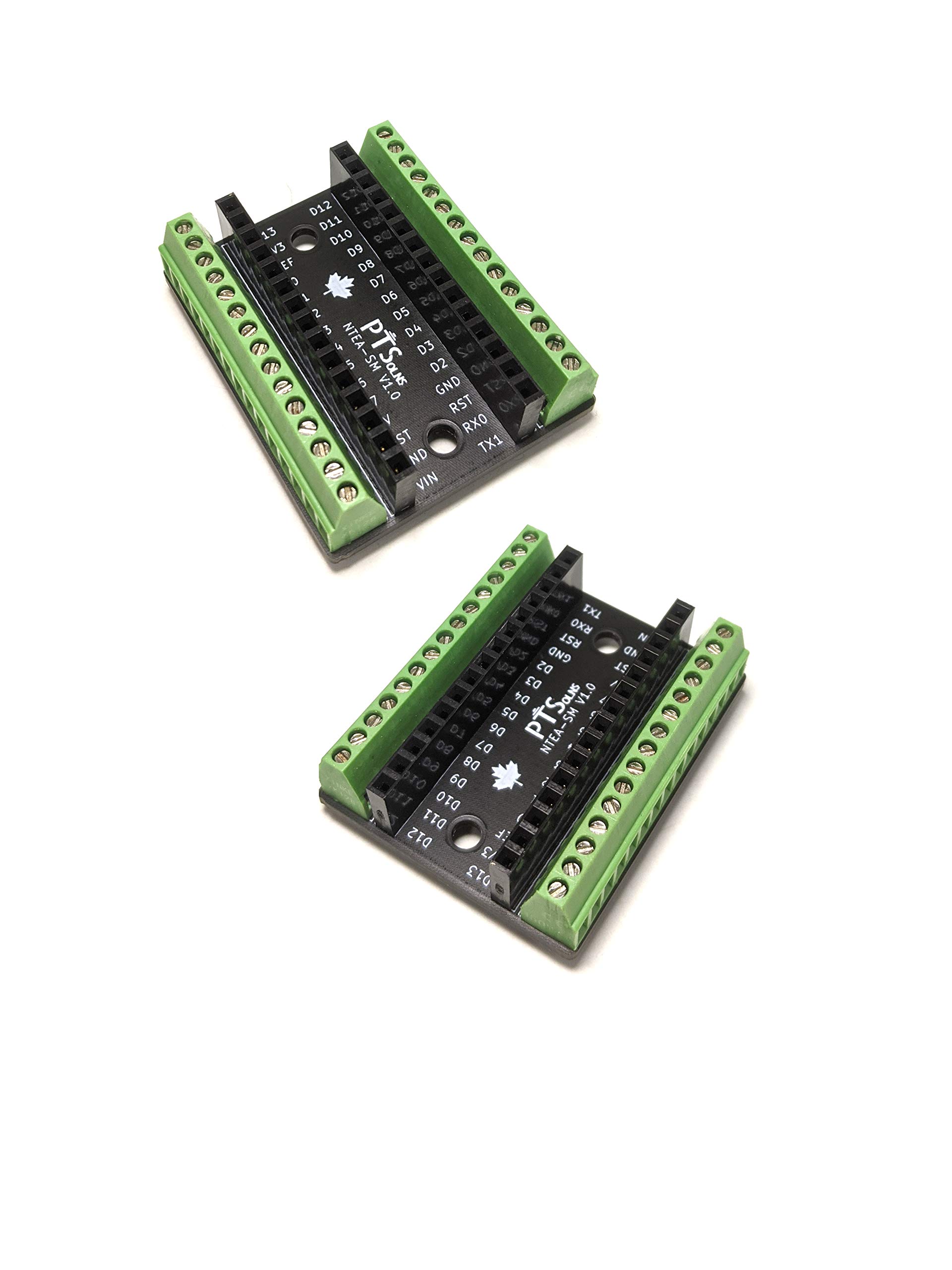 PTSolns Breakout Board BoB Expansion Adapter for Microcontroller (Nano, NTEA-SM-Assembled)