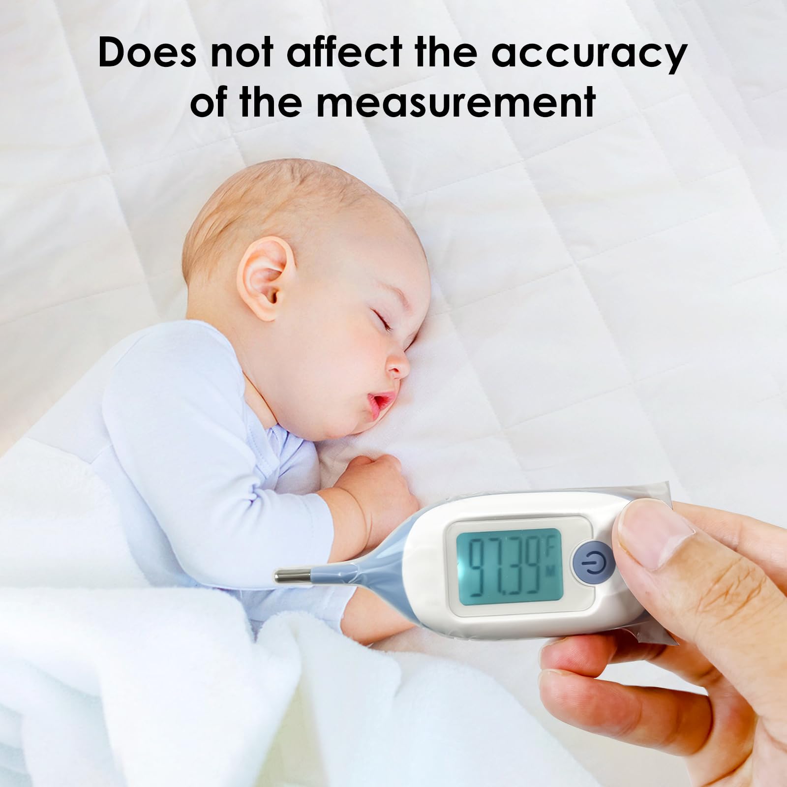 100pcs Disposable Digital Thermometer Probe Covers for Accurate and Hygienic Rectal Thermometer Measurements, Wrap Around The Thermometer's Entire Body