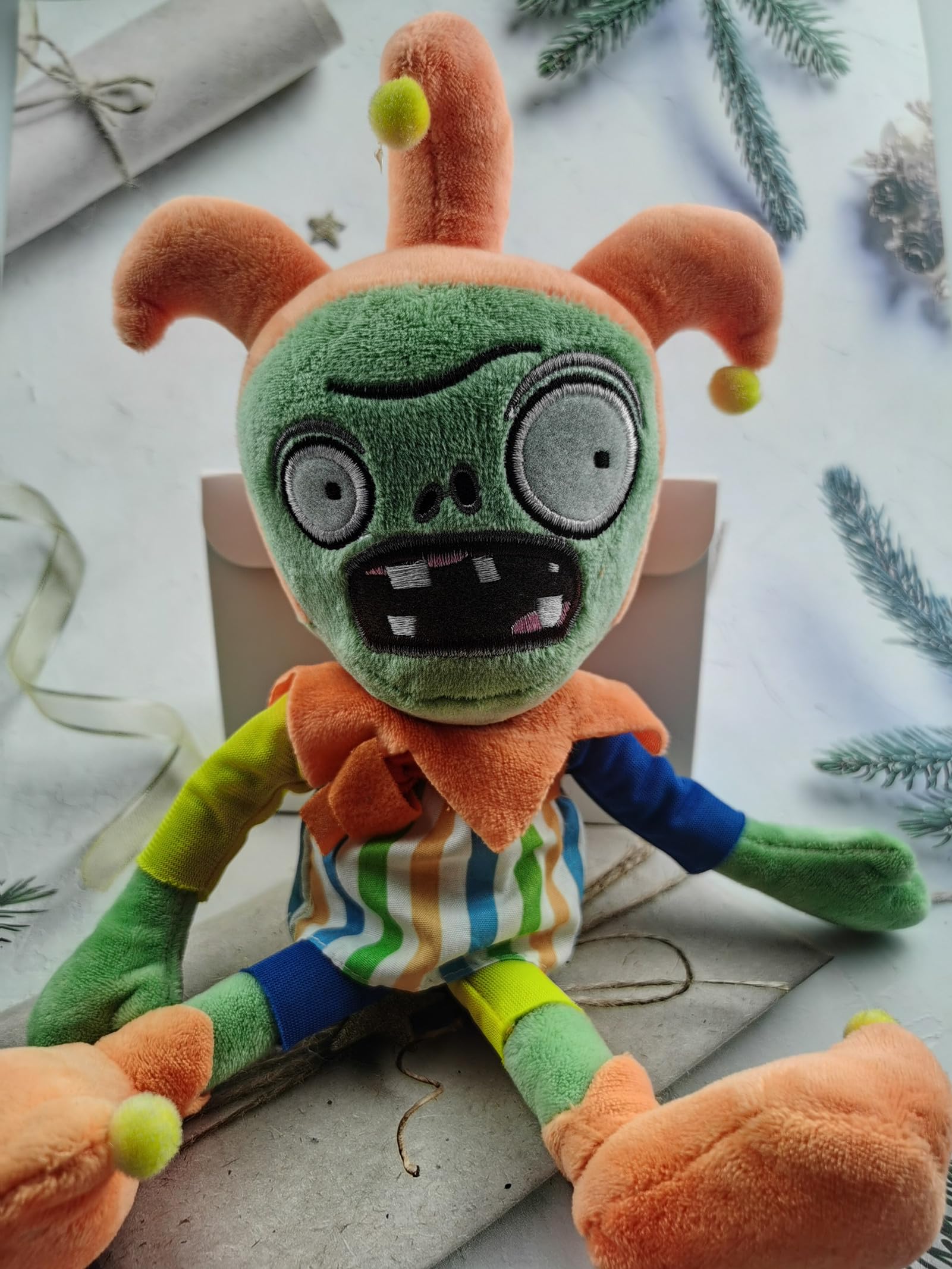 12" Plants and Zombies Jester Plush Zombies Toys Normal Zombies PVZ Plushies 1 2 Stuffed Soft Doll Jester Zombies New