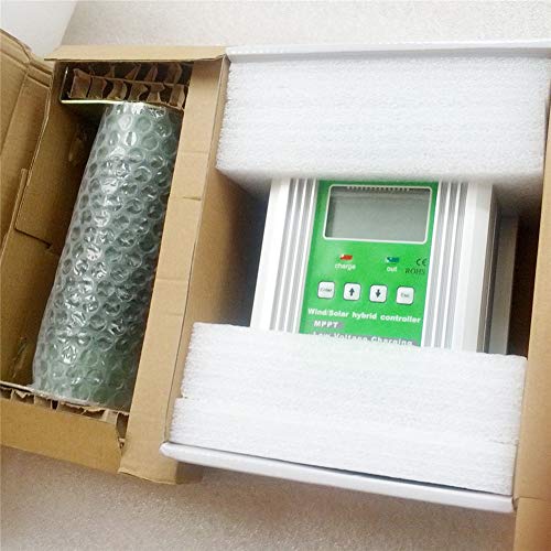 1000W Wind Solar Hybrid Charge Controller ,Off Grid MPPT Wind Turbine Solar Charge Controller Hybrid Controller 600W Wind and 400W Solar Panel 12V/24V Auto Distinguish
