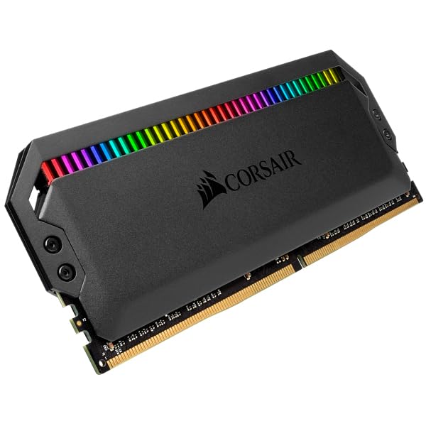 CORSAIR Dominator Platinum RGB 32GB (4x8GB) DDR4 3200 (PC4-28800) C16 1.35V Desktop Memory - Black