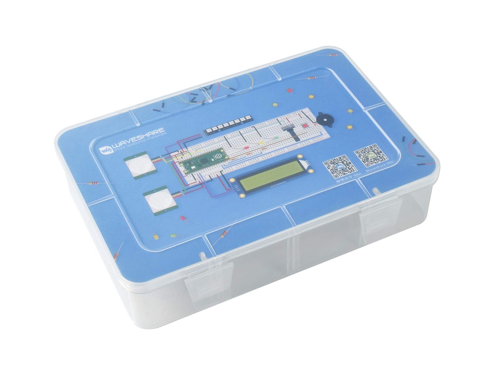 waveshare for Raspberry Pi Pico Basic Starter Kit with Rich Tutorials and Resources,Fast Getting Started with Raspberry Pi Pico and MicroPython Programming for Raspberry Pi Beginners