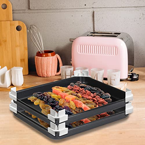 12 PCS Tray Stackers for Harvest Right Freeze Dryer Trays, Freeze Dryer Accessories Compatible with Harvest Right Trays, White