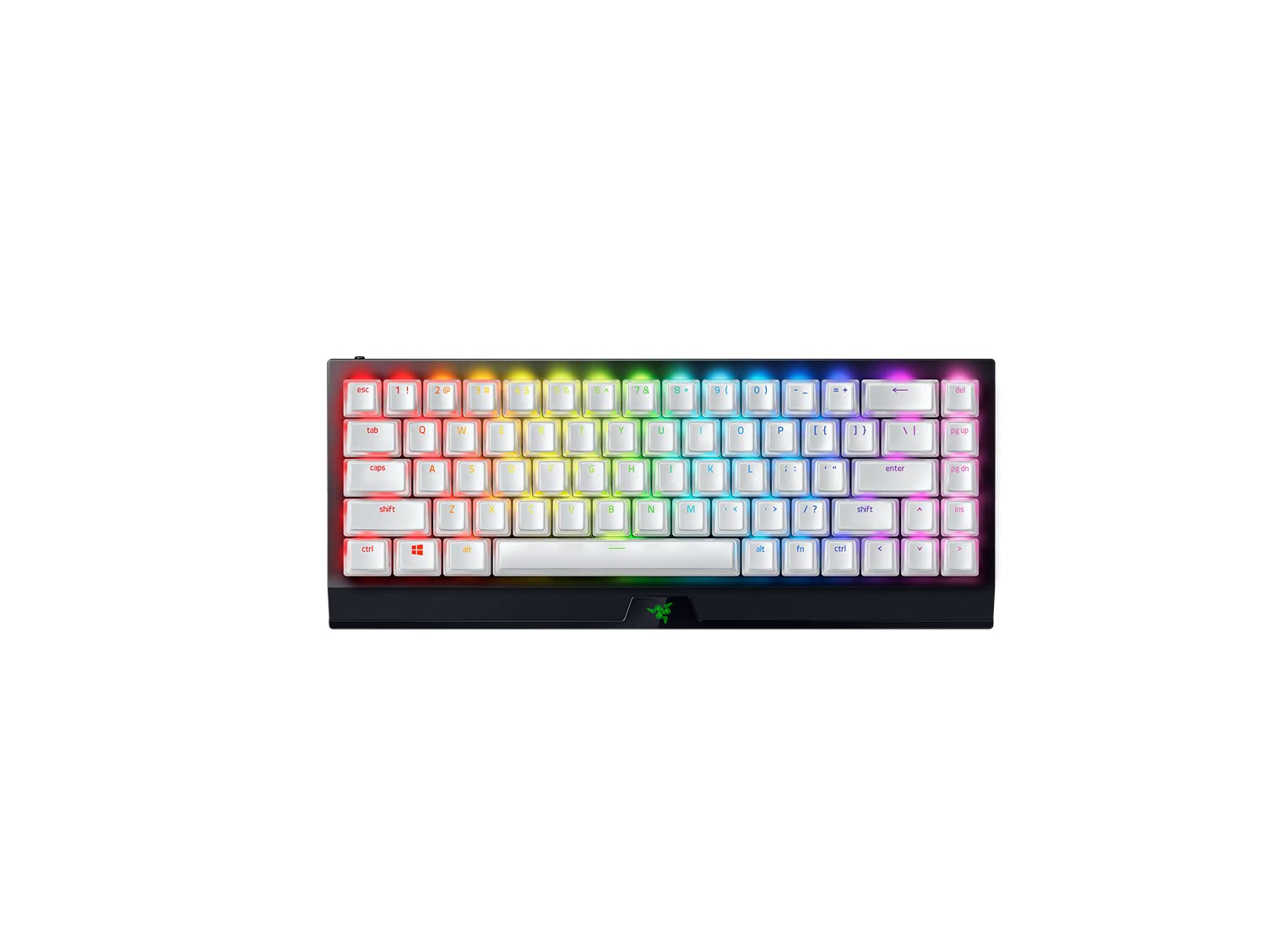 Razer BlackWidow V3 Mini HyperSpeed 65% Wireless Mechanical Gaming Keyboard + Phantom Keyboard Upgrade Set Bundle: Yellow Mechanical Switches - Linear & Silent - White