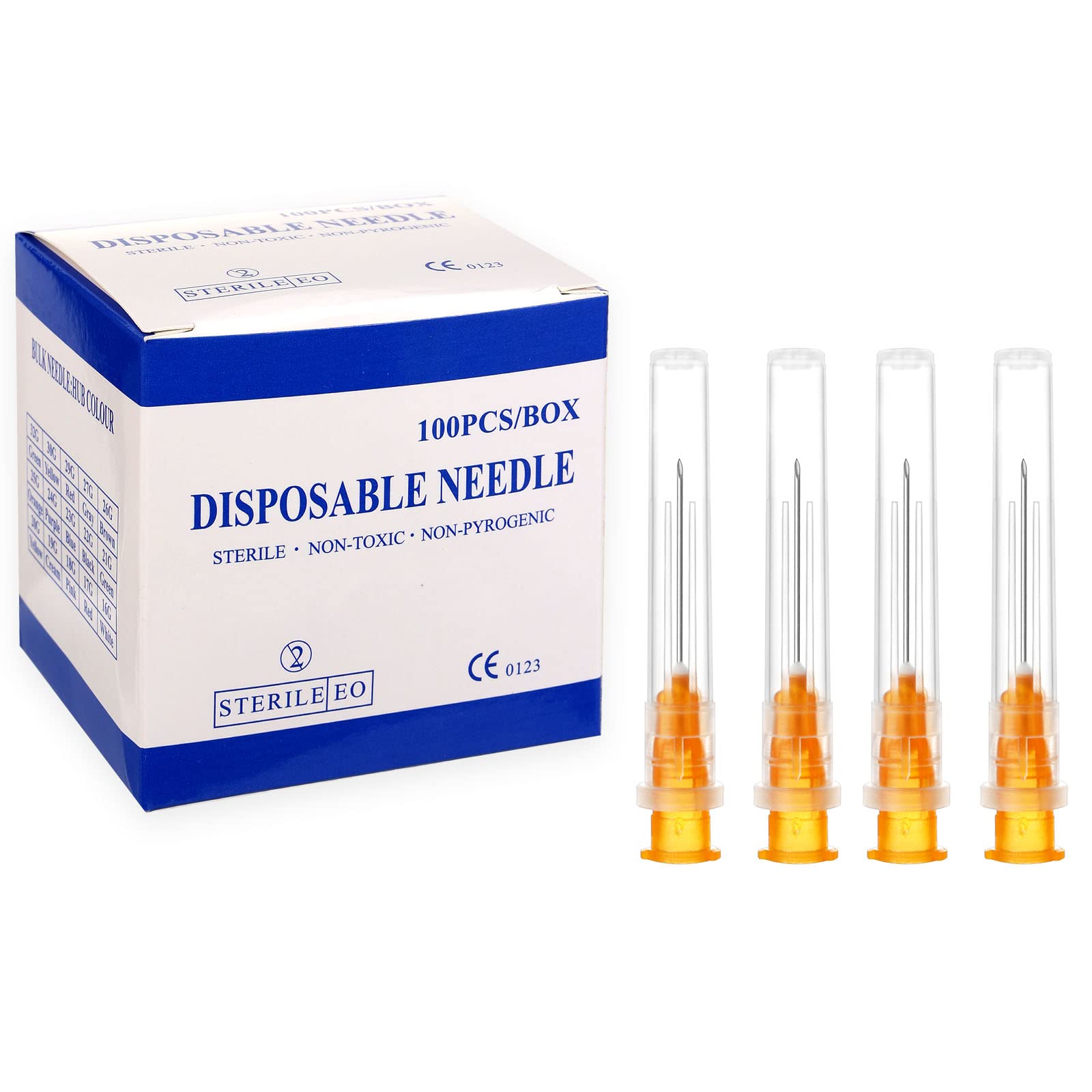 100 PCS Luer Lock Precision Dispensing Tools,Suitable for Refilling Liquidused in Industry, Scientific Research, Laboratory, Plant Cultivation (Size:25Ga 1in/25mm)