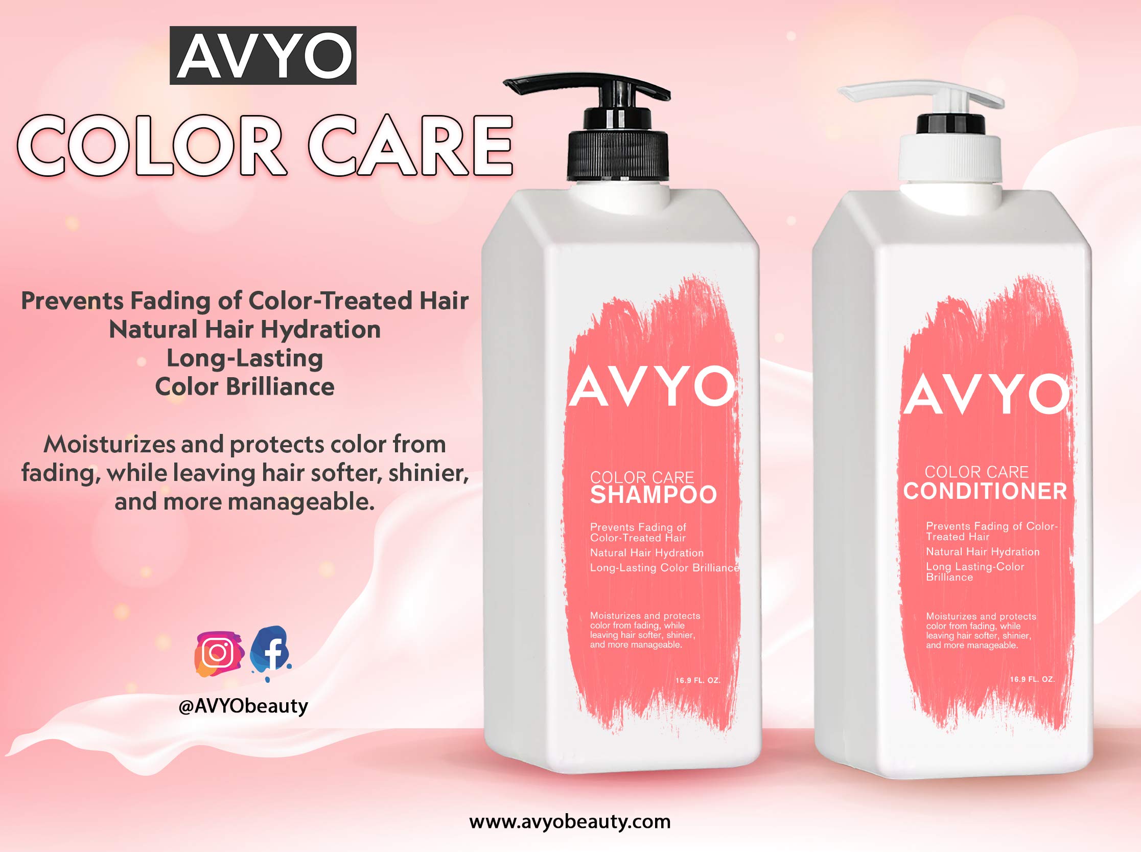 AVYO Color Care Shampoo | Moisturizes and Protects Color from Fading
