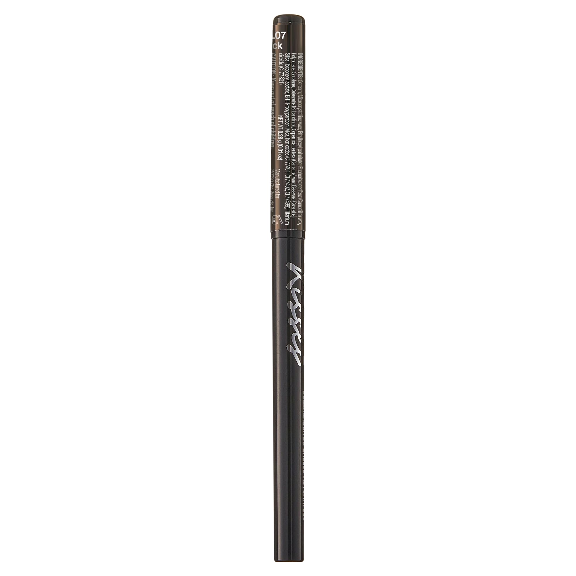 Ruby Kisses Auto Lip Liner Pencil, Long Lasting & Non-Fading, Smooth Application, Non-Feathering with Rich Color, No Sharpener Needed, Ideal for Full Lips Look (Black) (3 PACK)