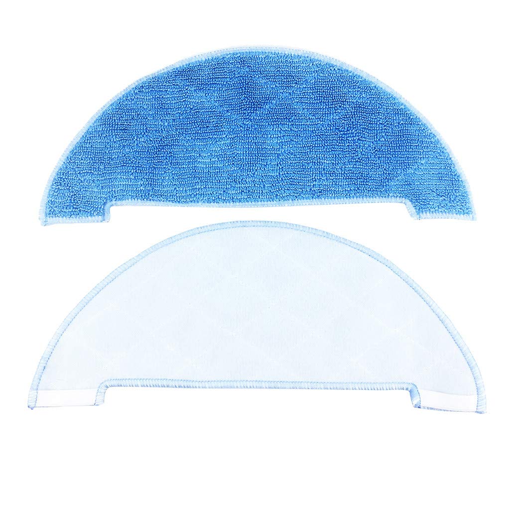 10PC Detachable Sweeper Rag Mop Replacement Compatible with ILIFE T4 A4 Vacuum Cleaner Robot Sweeper(280MMx130MM)