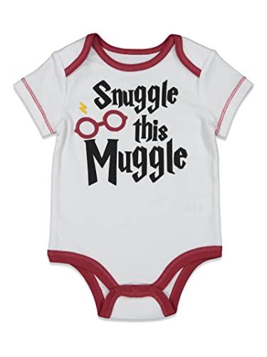Harry Potter Infant Baby Boys 3 Pack Short Sleeve Bodysuits Multicolored 24 Months