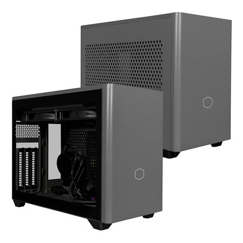 Cooler Master NR200P MAX Mini-ITX Case with 280mm AIO, 850W SFX PSU, Vertical GPU Mount, PCIe Gen4 Riser, Glass or Vented Panel
