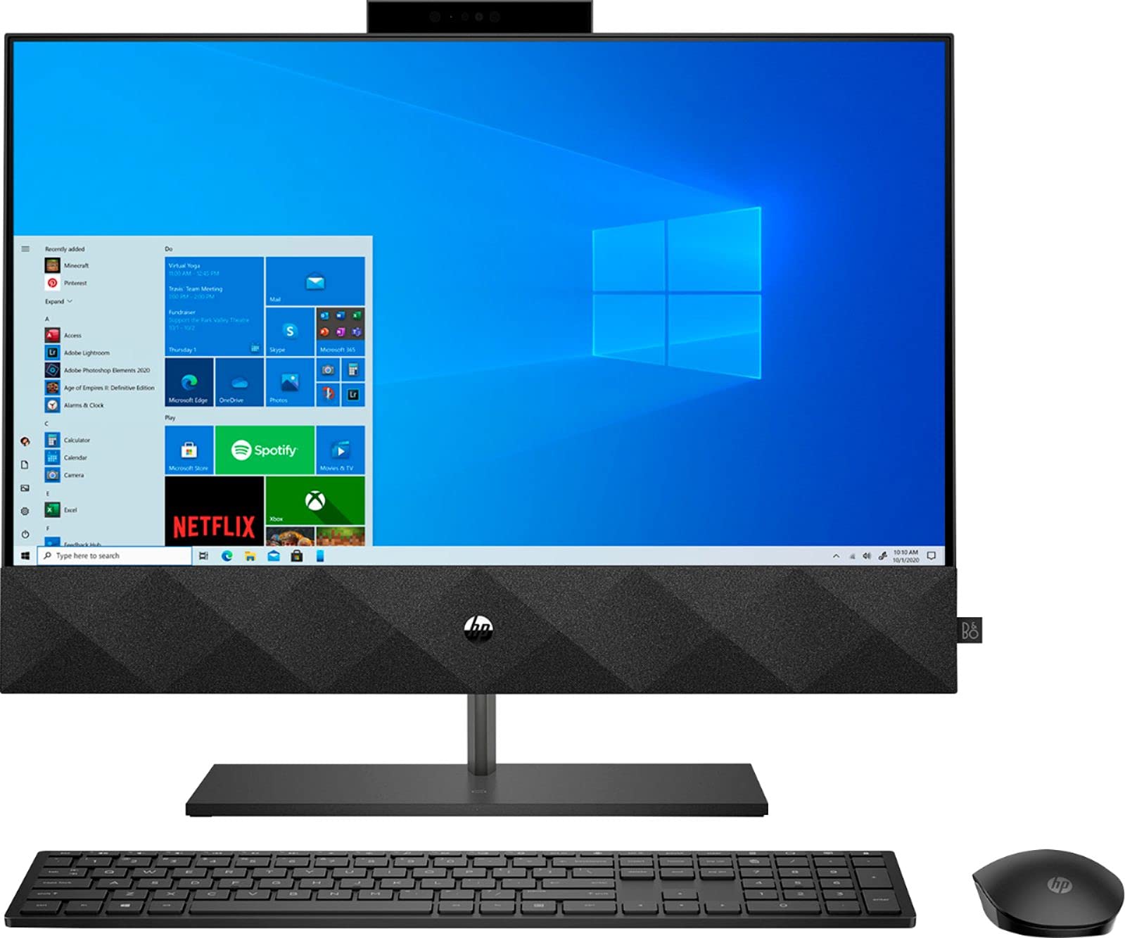 HP Pavilion 24 Desktop 2TB SSD 64GB RAM (Intel 10th gen Processor with Six cores and Turbo Boost to 4.30GHz, 64 GB RAM, 2 TB SSD, 24" Touchscreen FullHD, Win 10) PC Computer All-in-One