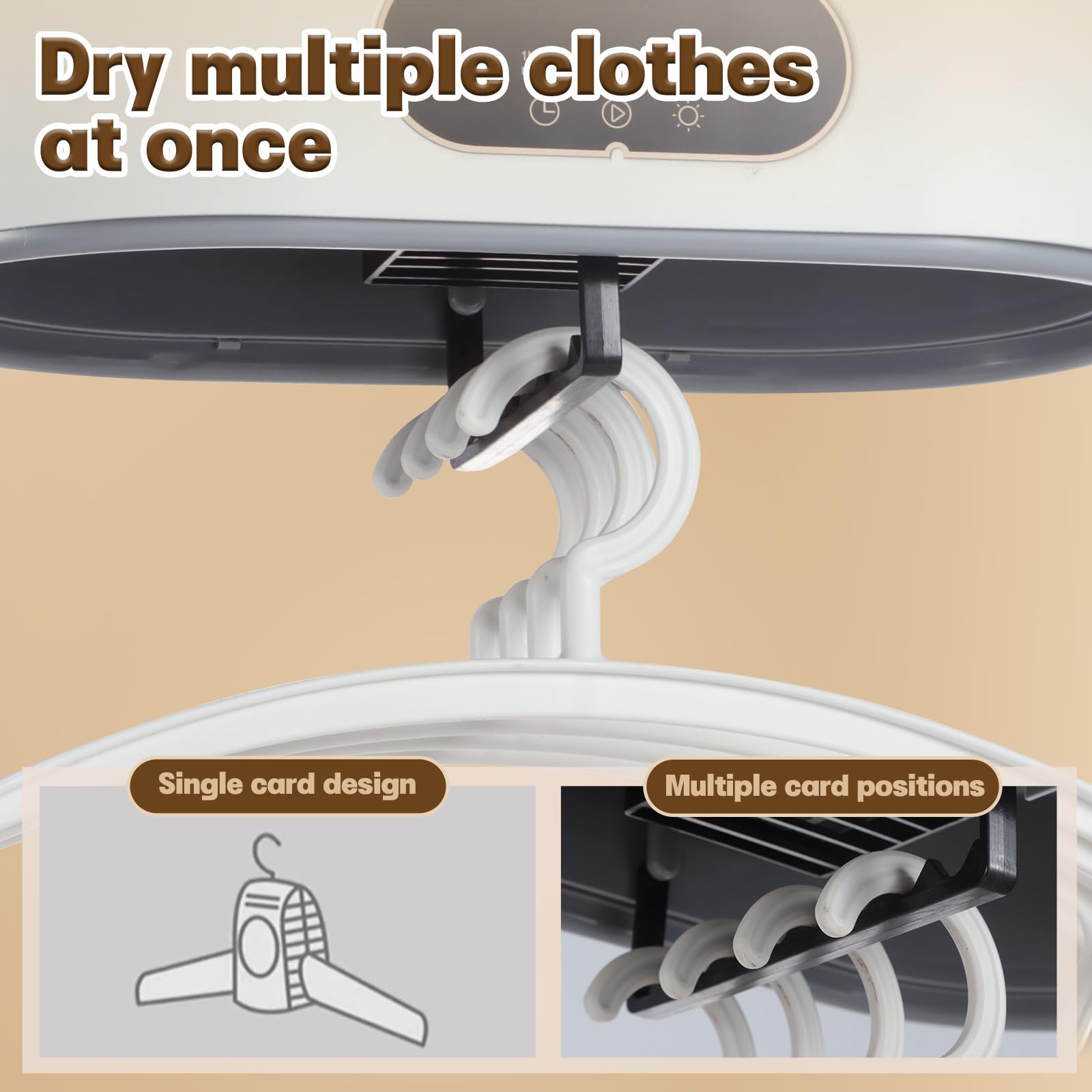 1200W Portable Clothes Dryer - Compact and Convenient Drying Solution for Apartment, Dorm, RV - Easy to Use Mini Dryer with Dryer Bag for Delicate Garments, Underwear, Baby Clothes