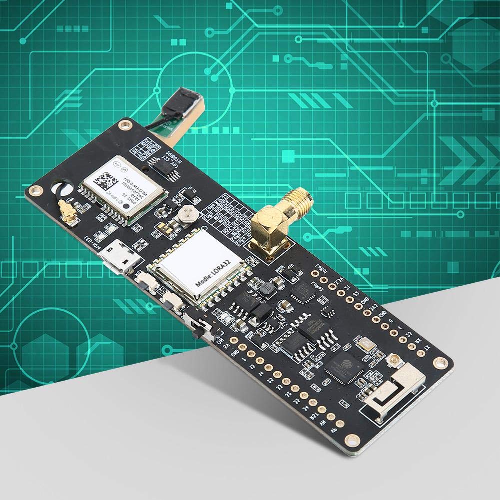 ASHATA ESP32 915Mhz WiFi GPS Module, TTGO T-Beam Development Board, 4MB Flash, Bluetooth, NEO-6M Global Positioning System