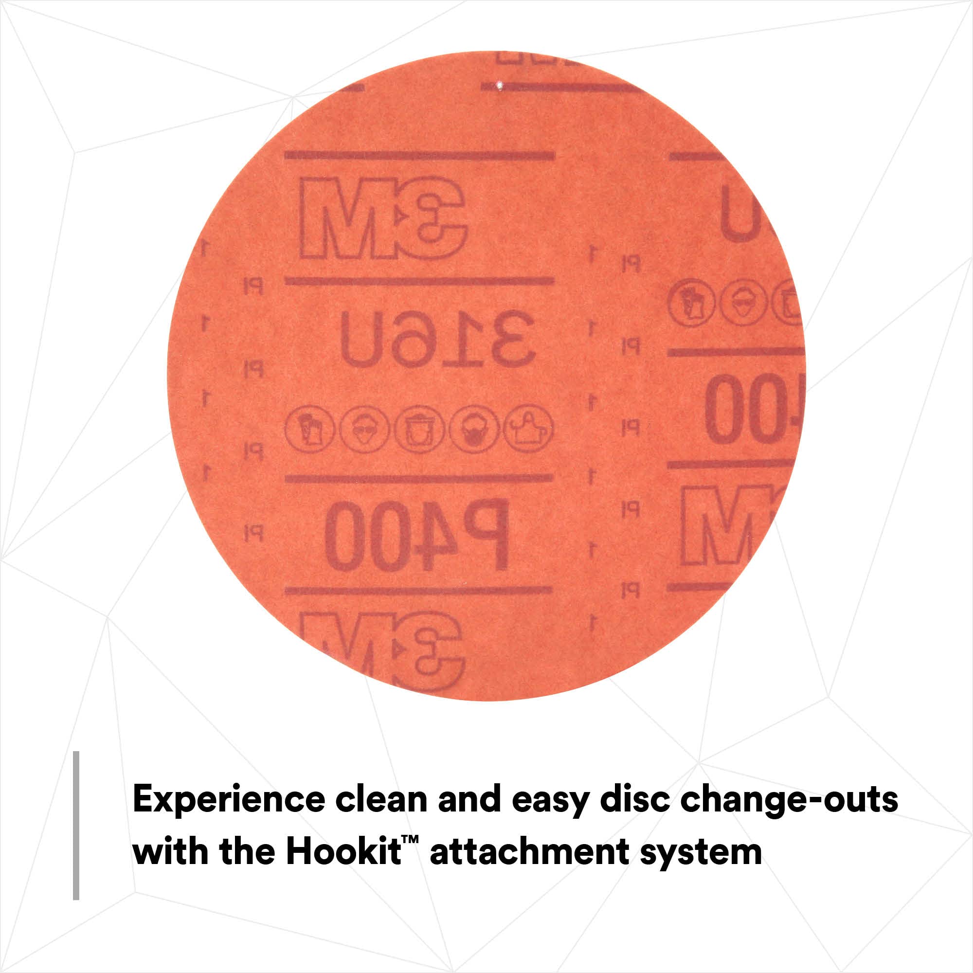 3M Hookit Red Abrasive Sanding Discs, 01261, No Hole, 6 in, 80+ Grade, Pack of 50 Discs, for Auto Sanding, Primer Sanding, E-Coat Sanding