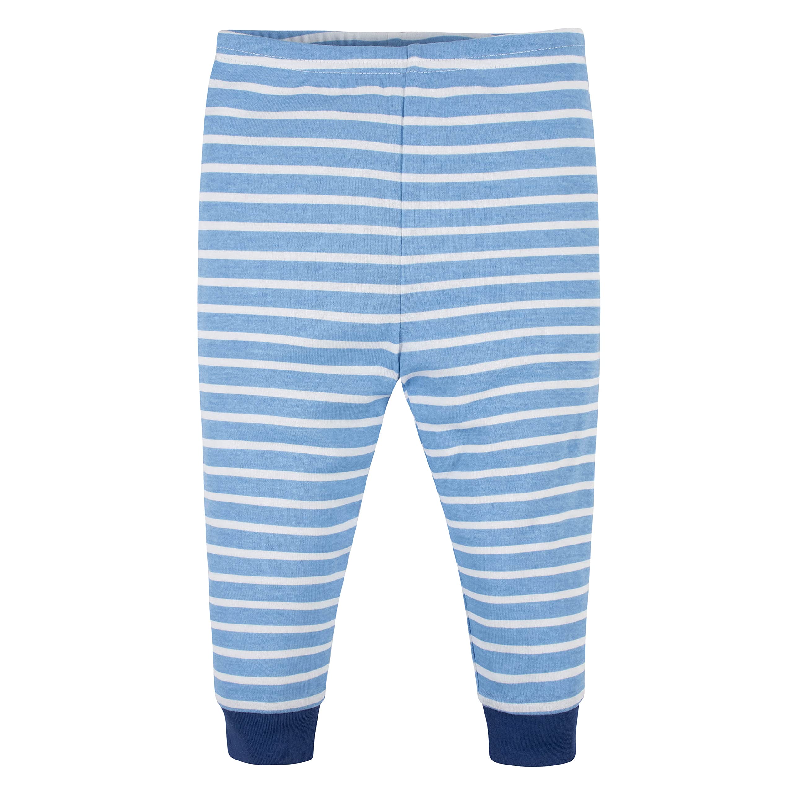 Canticos Unisex-Baby Boys' 4-Piece Snug Fit Cotton Pajamas, Grey, 18 Months