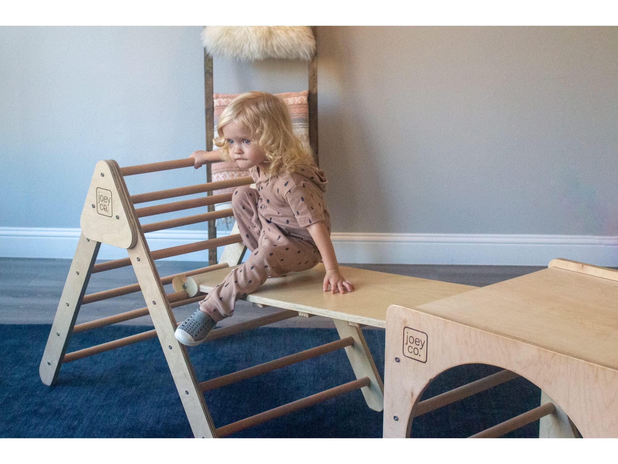 Joey CO. Montessori Climbing Triangle, Montessori Style Indoor Play Gym for Children, CPSIA Tested Waldorf Triangle for Toddlers and Kids