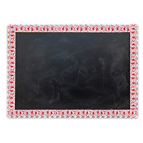 Aneco Halloween Bulletin Board Border Bloody Style Bulletin Board Decorations Scalloped Borders for Classroom Decoration, 65.6 Feet