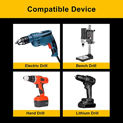 16PCS Impact Drill Bit Set for Metal, Cobalt Drill Bits High Speed Oxide Twist Jobber Drill Bit Set for Hardness Alloy Steel Wood Aluminum Cast Iron 1/16"-1/2"