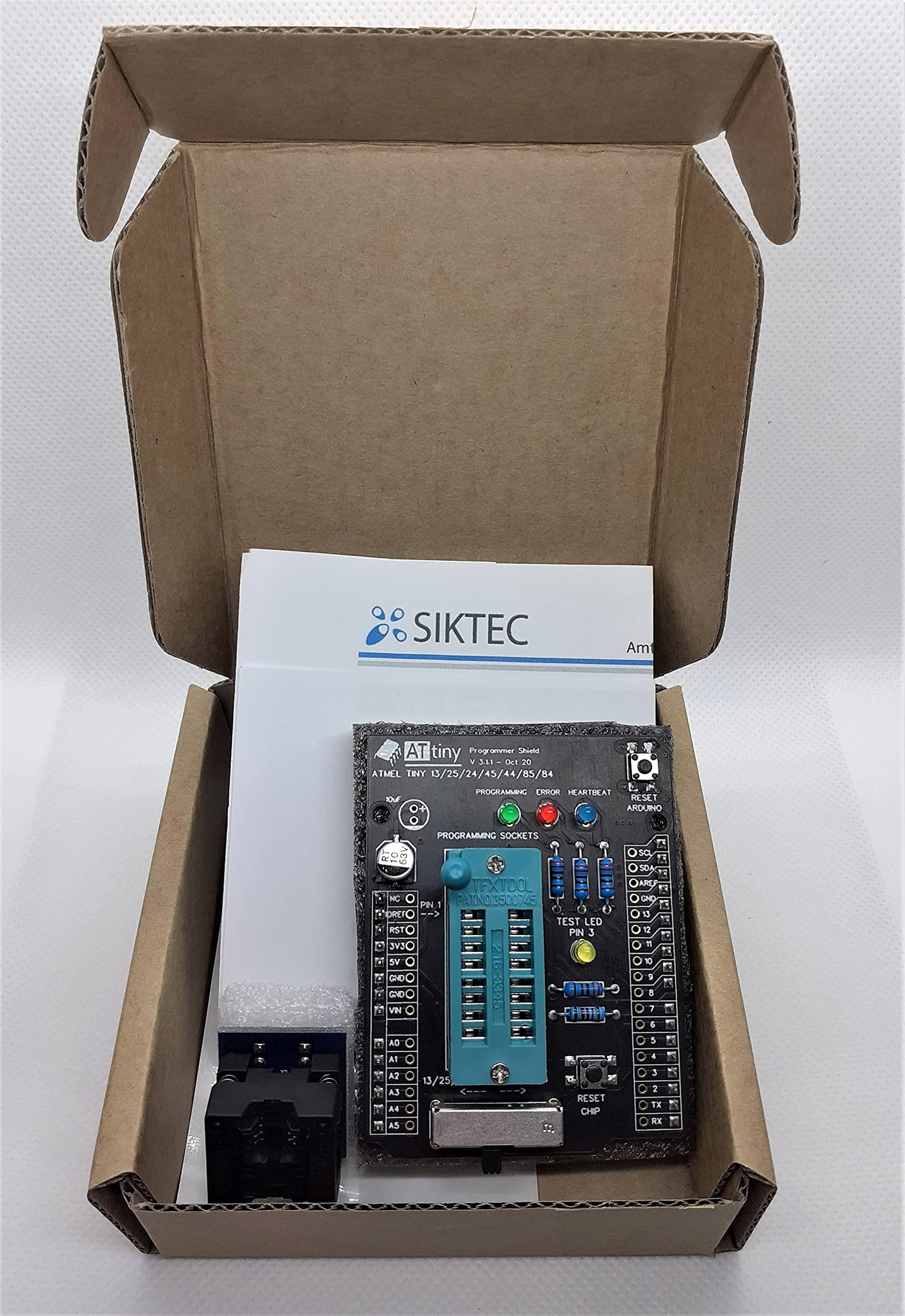 Arduino Shield Attiny Programming AVR Programmer | Support All Attiny Chips