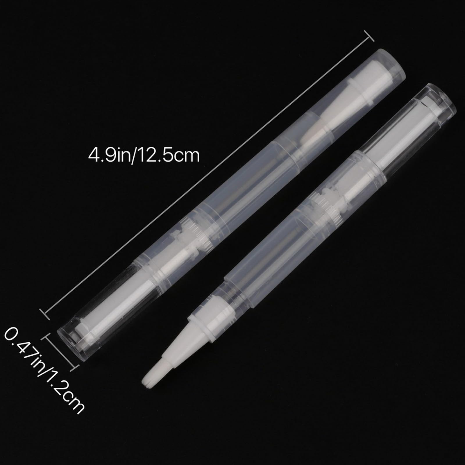 AyeVision SUEIANNMN 20Pcs Transparent Twist Pens,3ml Nail Twist Pens Empty Transparent Nail Oil Pen with Brush Empty Cuticle Oil Pen Cosmetic Container Pen for Lip Gloss Eyelash Growth Liquid
