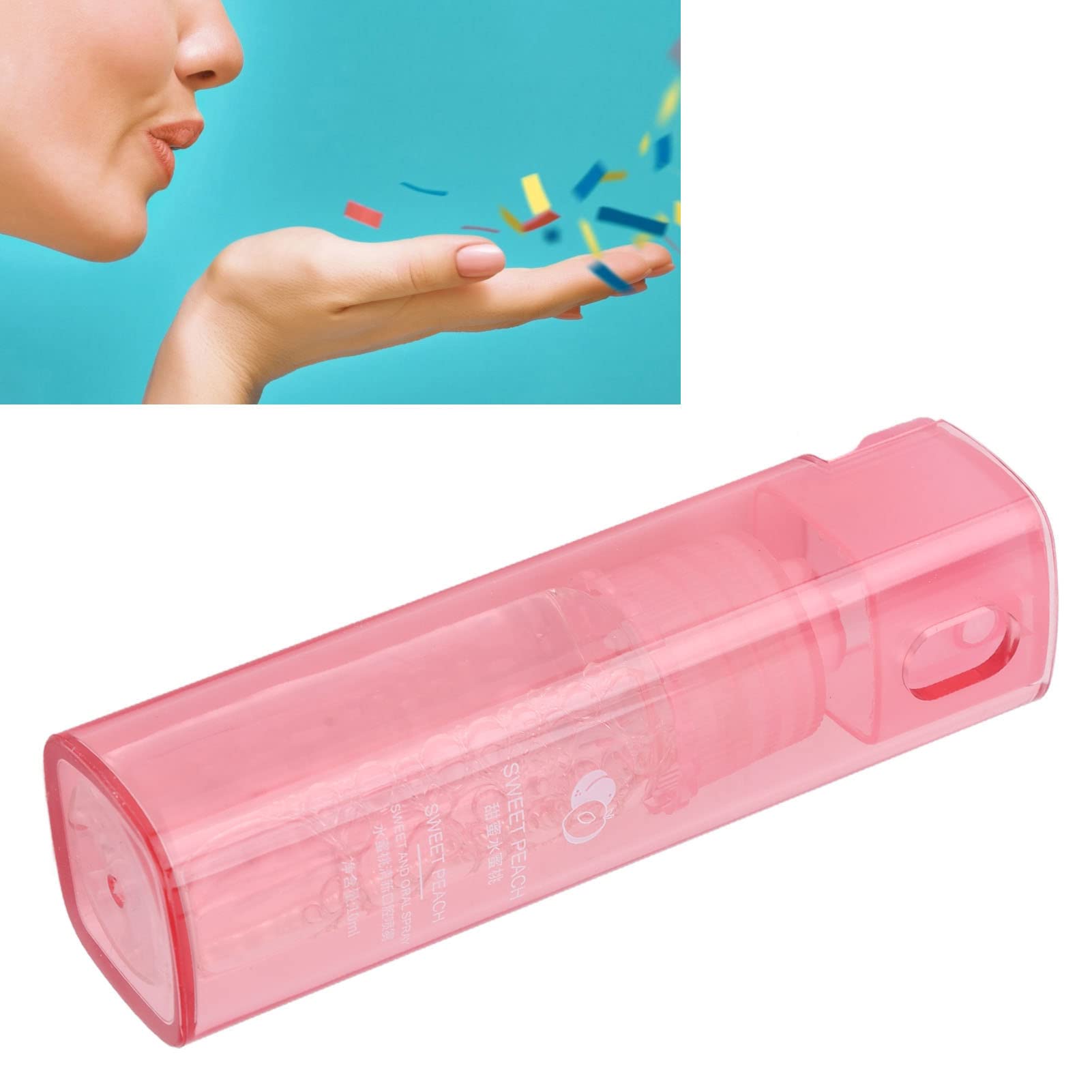 10ml Breath Spray Freshen Breath Juicy Peach Avoid Tooth Portable Decay Oral Spray for Bad Breath,Fast Acting, Long Lasting, Non Acidic