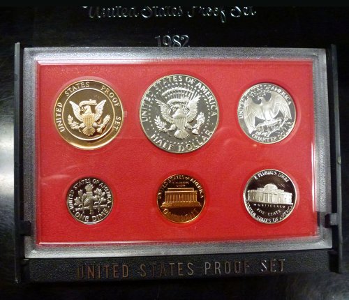 1982 S U.S. Mint Proof Set Original Mint Pkg