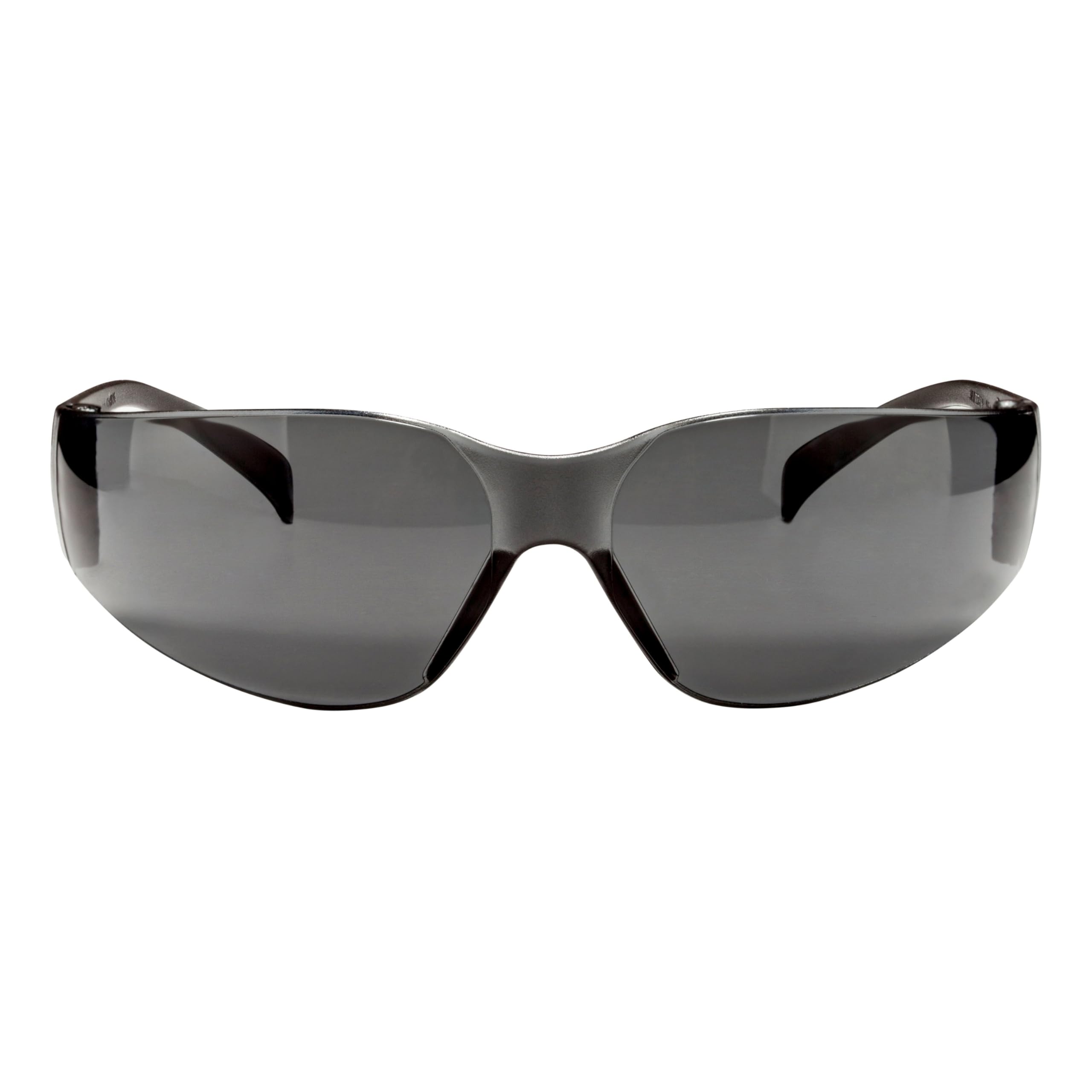 3M Safety Eyewear, 4 Pack, Impact-Resistant Lens, Blocks 99.9% of UV, Scratch-resistant coating, Contoured Design, Gray Lenses Help Reduce Sunlight, Sleek Design Safety Glasses (90954H4-DC)