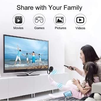1080 HD Wireless Screen Projector, Wireless HD Projector Screen, Outdoor Movie Projector with WiFi and Bluetooth
