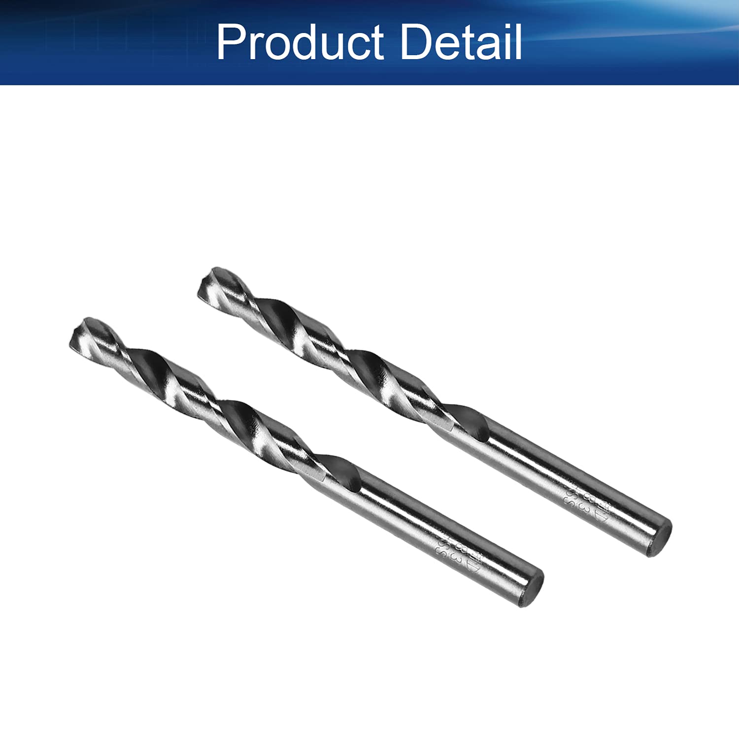 Auniwaig HSS Straight Shank 8.3mm Dia Twist Drill Drilling Hole Bits for Woodworking,Steel Aluminum Alloy 2pcs