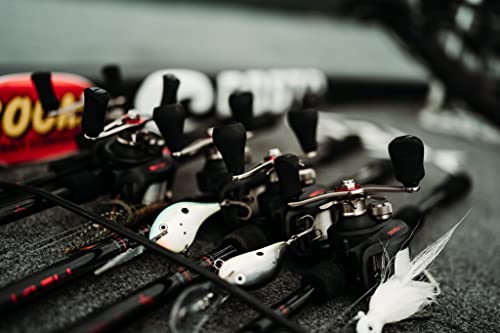 13 FISHING - Inception G2 Baitcast Reel - 7.3:1 Gear Ratio - Left Hand Retrieve (Fresh) - ING2-7.3-LH, Black