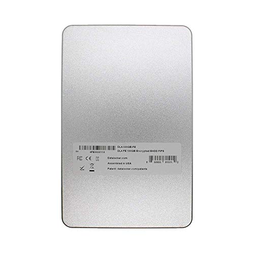 DataLocker DL4 FE 2TB Password Protected Encrypted SSD, Easy Screen Guided Setup, AES 256, IP64 Dust/Water Resistant, TAA Compliant Trusted FIPS 140-3 Level 3 Pending, OS Independent, USB-C/USB-A