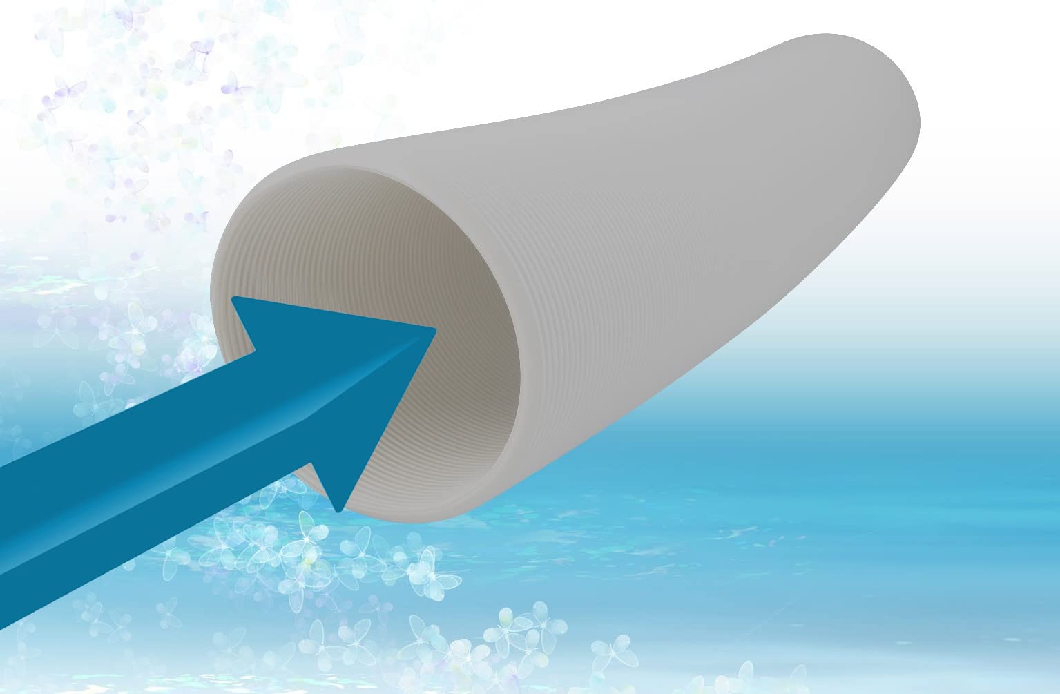 1 Extra Long Clockwise Universal Portable Air Conditioner Exhaust Hose 5" Width, 72"-84" long