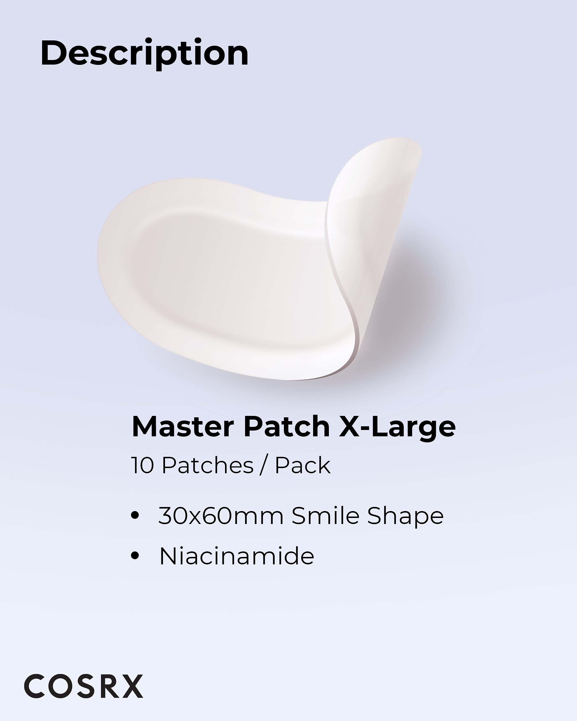 COSRX Master Patch Intensive | Oval-Shaped Hydrocolloid Pimple Patch with Tea Tree Oil & Salicylic Acid | Quick & Easy Blemish, Zit, Spot Treatment (10 Patches (X-Large), 10, Count)