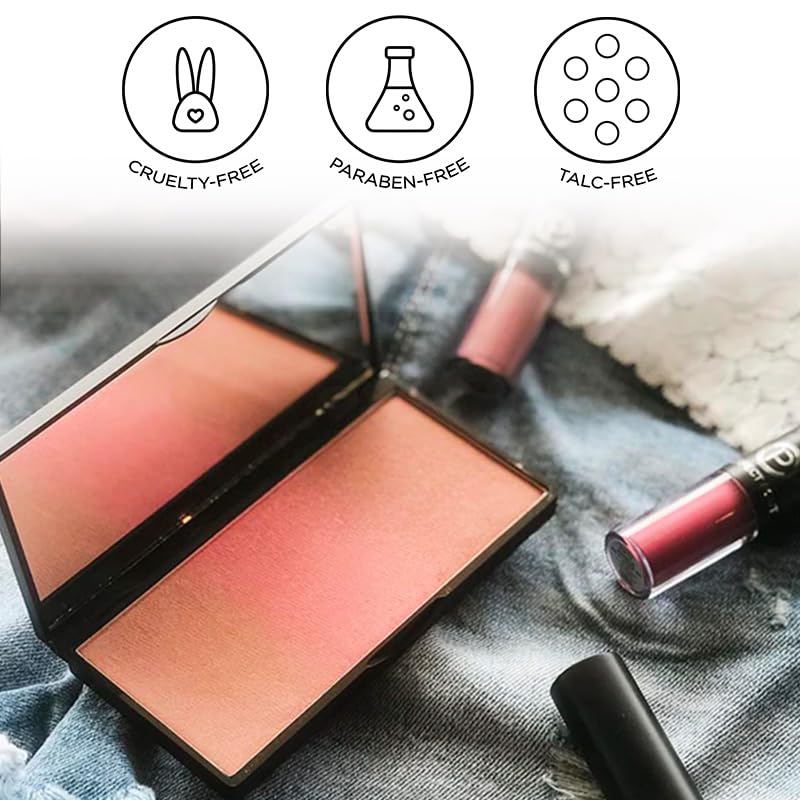 Bronzed and Beautiful Pressed Makeup Powder by Pure Cosmetics – All-in-One, Ombre Mineral-Based Highlighter, Blush, Contour, Bronzer & Glow Kit - Easy to Blend for Cheeks, Eyes & Face - Cruelty-Free