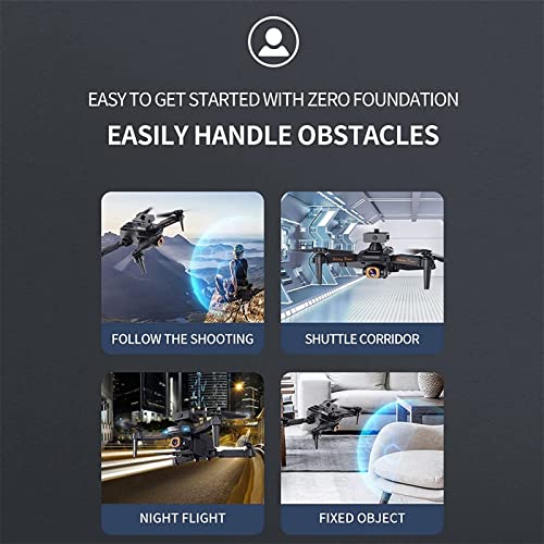 2 Pack Mini Drone With 1080P Dual HD Camera Remote Control Halloween Christmas Gifts With Altitude Hold Headless Mode,WiFi, Trajectory Flight, Camera/Video