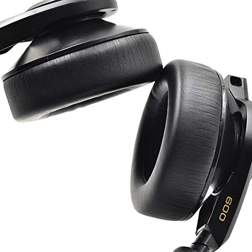 defean DIY RIG600 Ear Pads Replacement Potein Leather Memory Foam Cushion Pillow Parts Cover Compatible with Plantronics RIG 600 Gaming Headset