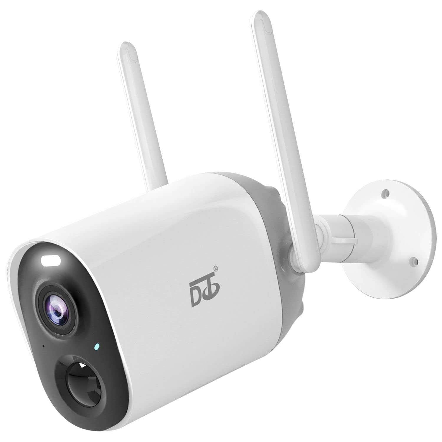 DCT Security Camera Wireless Outdoor,Battery Powered 1080P HD Color Night Vision for Home WiFi Security Camera,AI Motion Detection, Siren Alarm and Spotlight, 2-Way Audio, SD/Cloud,IP65 Waterproof