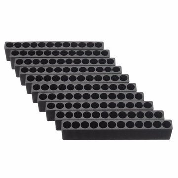 10pcs 12 Holes Screwdriver Bit Holder Drill Head Storage Case