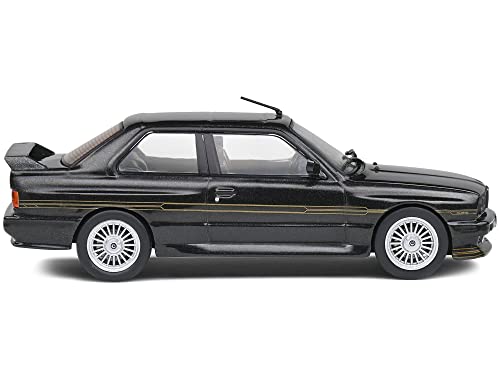 1989 E30 M3 Alpina B6 3.5S Diamond Black Metallic 1/43 Diecast Model Car by Solido S4312002